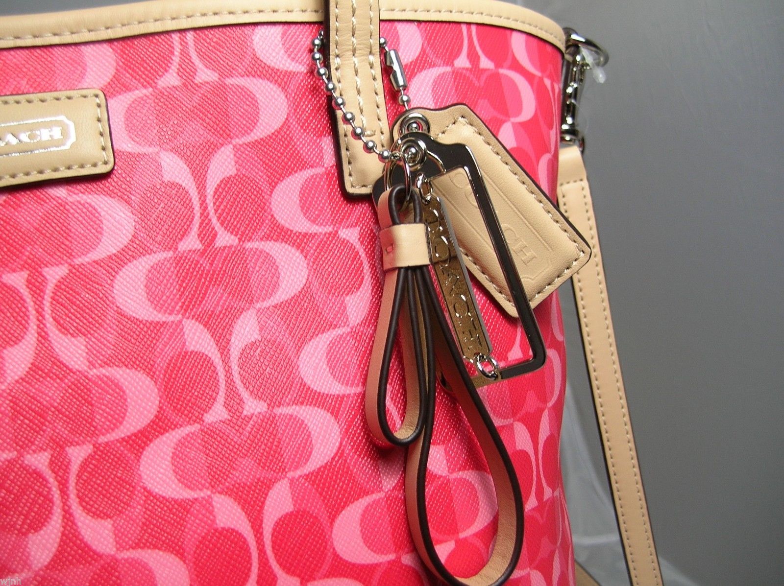 Coach Park Metro Dream C Tote In Bright Coral Little Shop Of Awesome coach-park-metro-dream-c-tote-in-bright-coral-little-shop-of-awesome