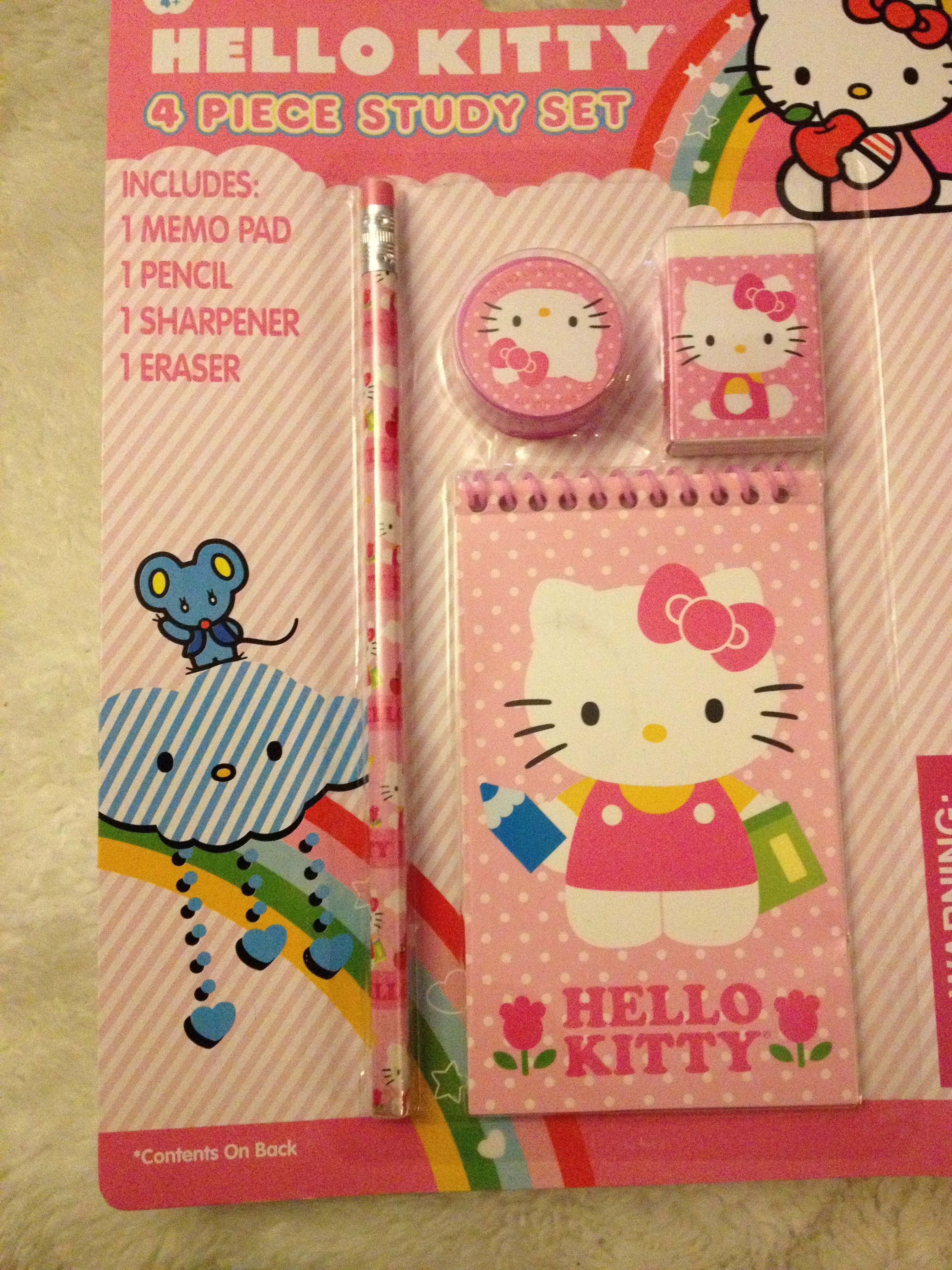 Hello Kitty 4 piece study set on Storenvy