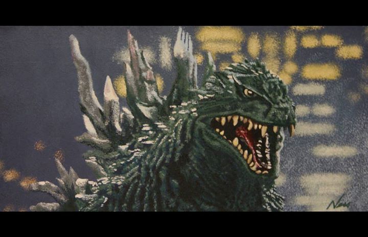 Godzilla 2000 Painting