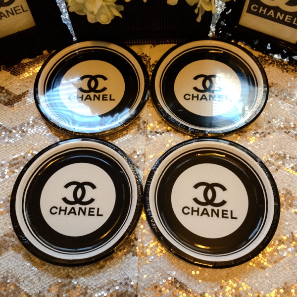 CHANEL STYLE CUSTOM DINNER PLATES on Storenvy