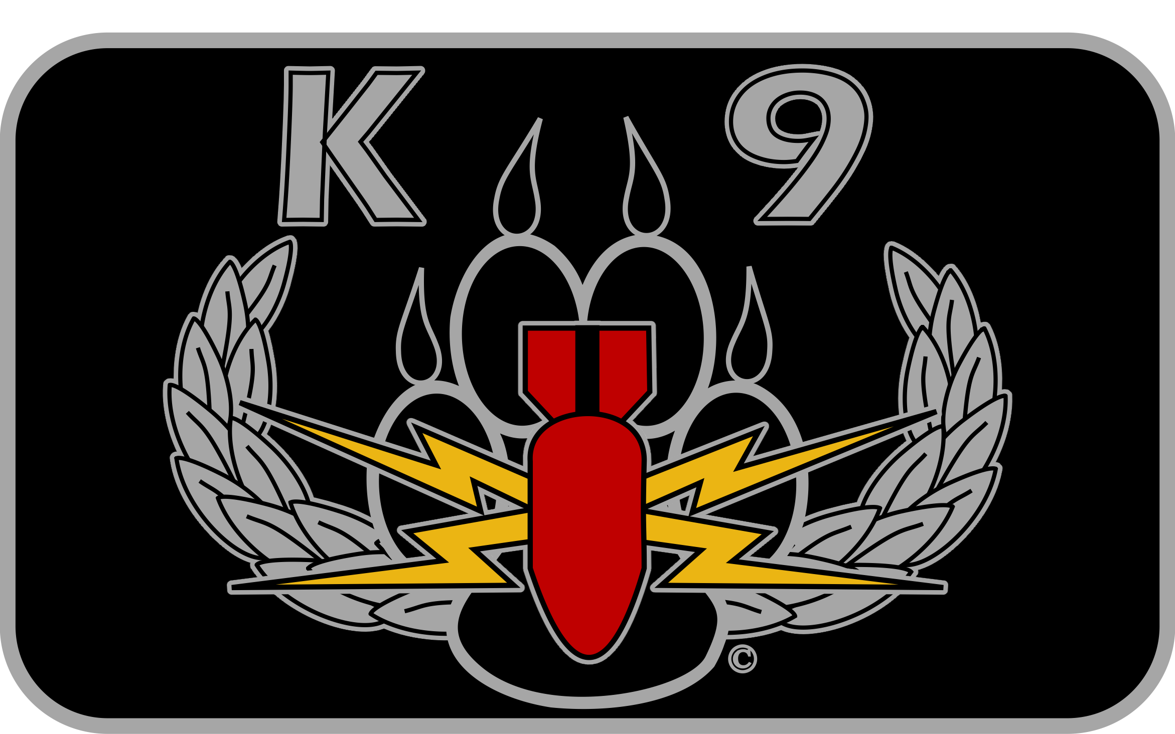 Alpha Explosives Detection K9 Vinyl Patches · Alpha K-9 Designs LLC ...