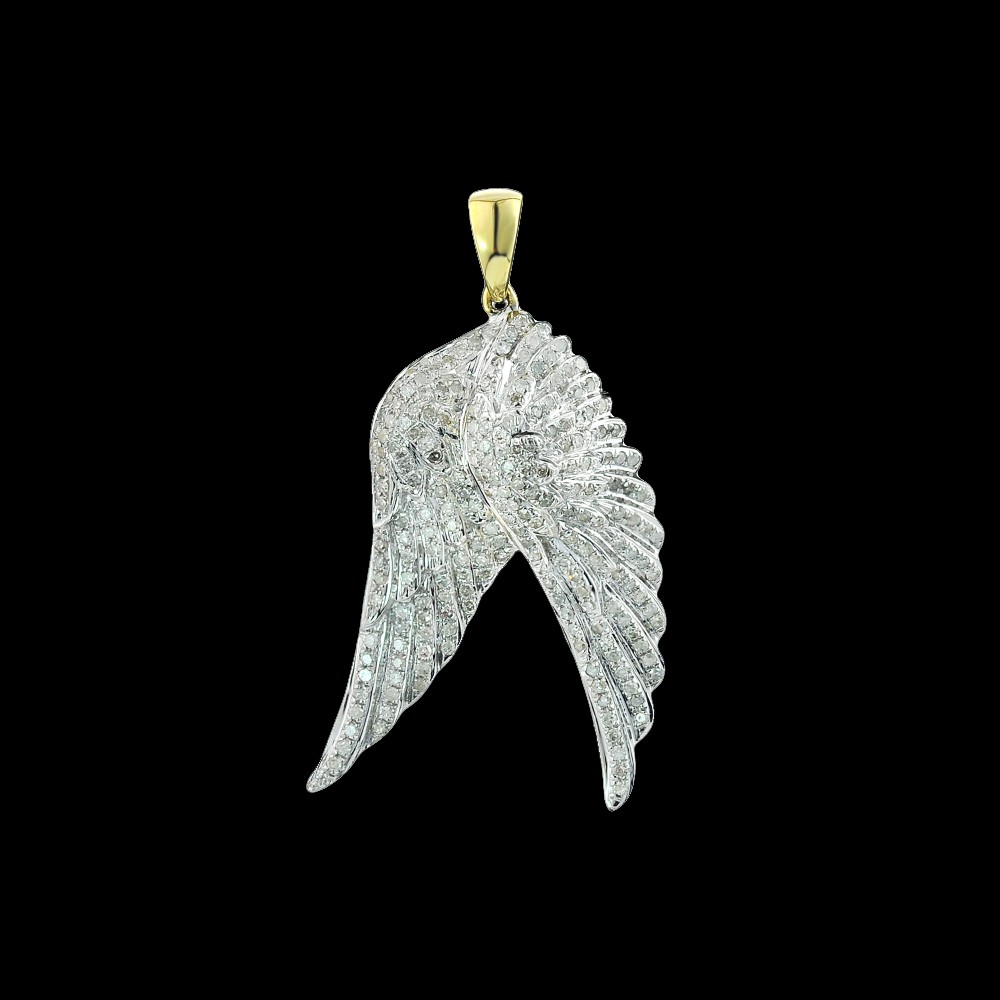 10K Yellow Gold & Diamond Angel Wings - 0.90CT on Storenvy