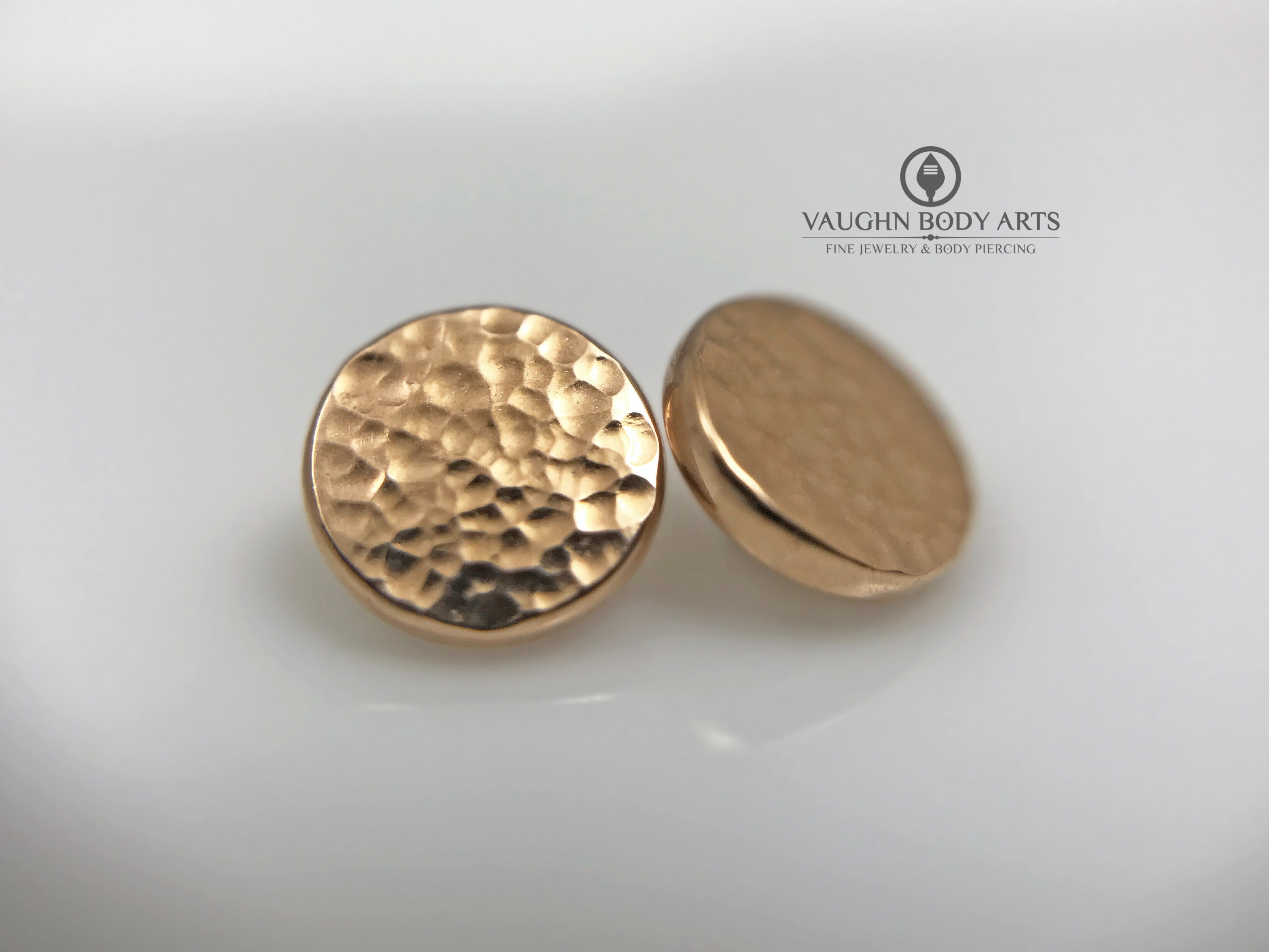 Hammered Gold Discs · VaughnBodyArts · Online Store Powered by Storenvy