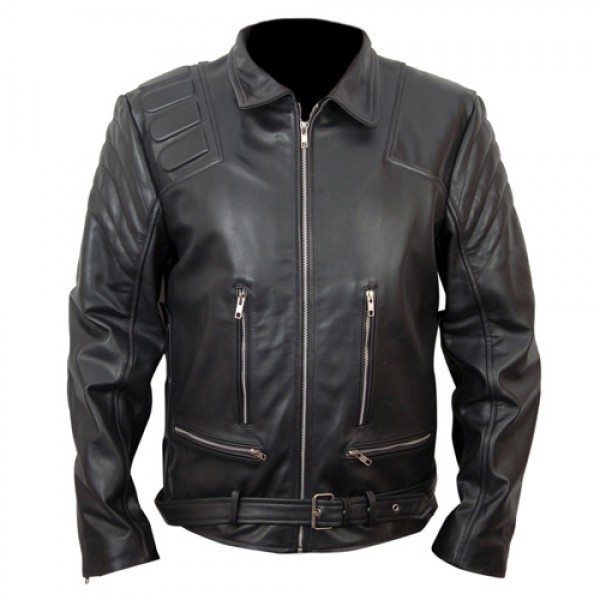 Terminator T3 Arnold Schwarzenegger Biker Leather Jacket S | SheFinds