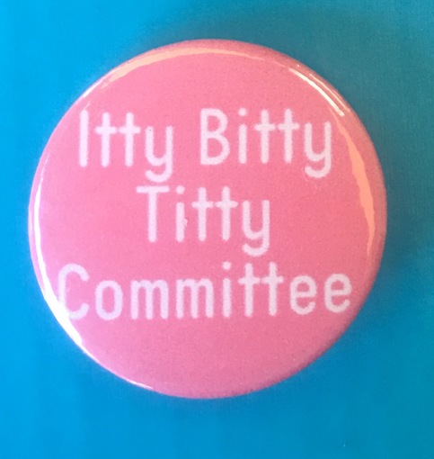 Itty Bitty Titty Committee Pink Button on Storenvy