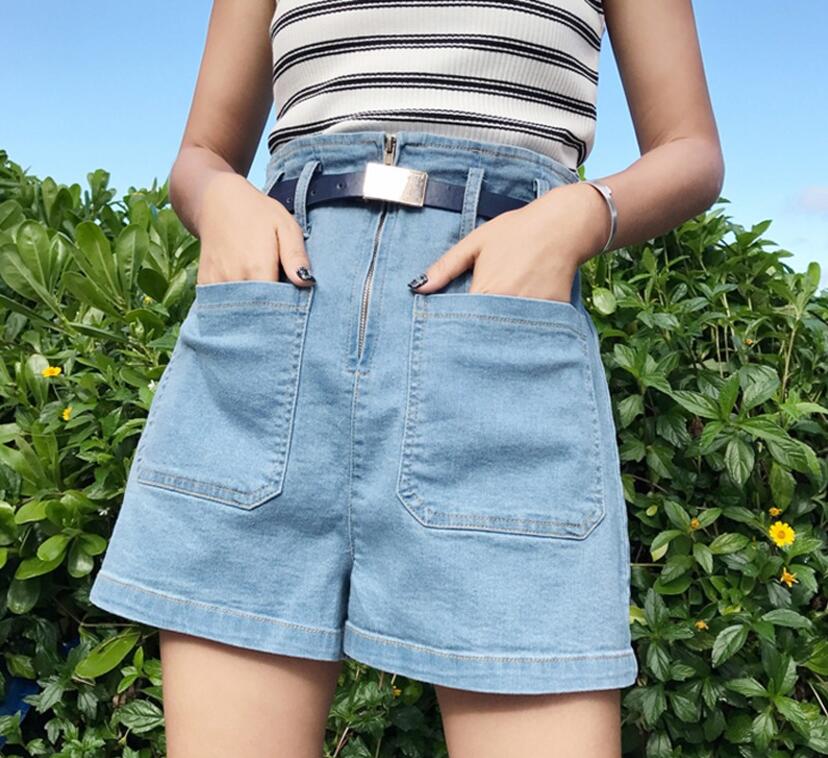 High Waist Pockets Jean Shorts on Storenvy