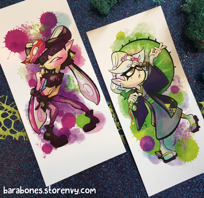 Splatoon Idol prints on Storenvy