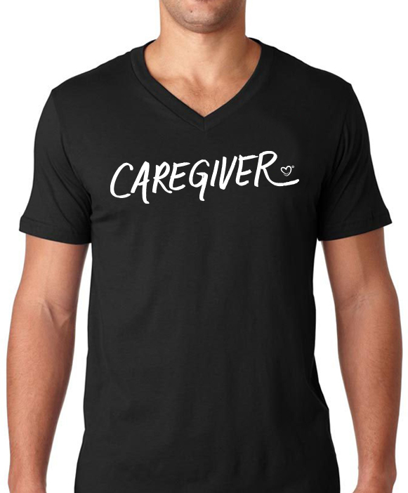 Caregiver V-Neck T-Shirt (Unisex) on Storenvy