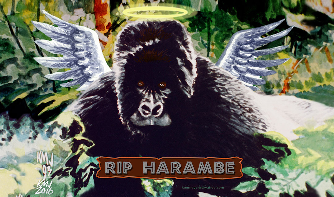 Harambe · Art of Ken Meyer Jr. · Online Store Powered by Storenvy