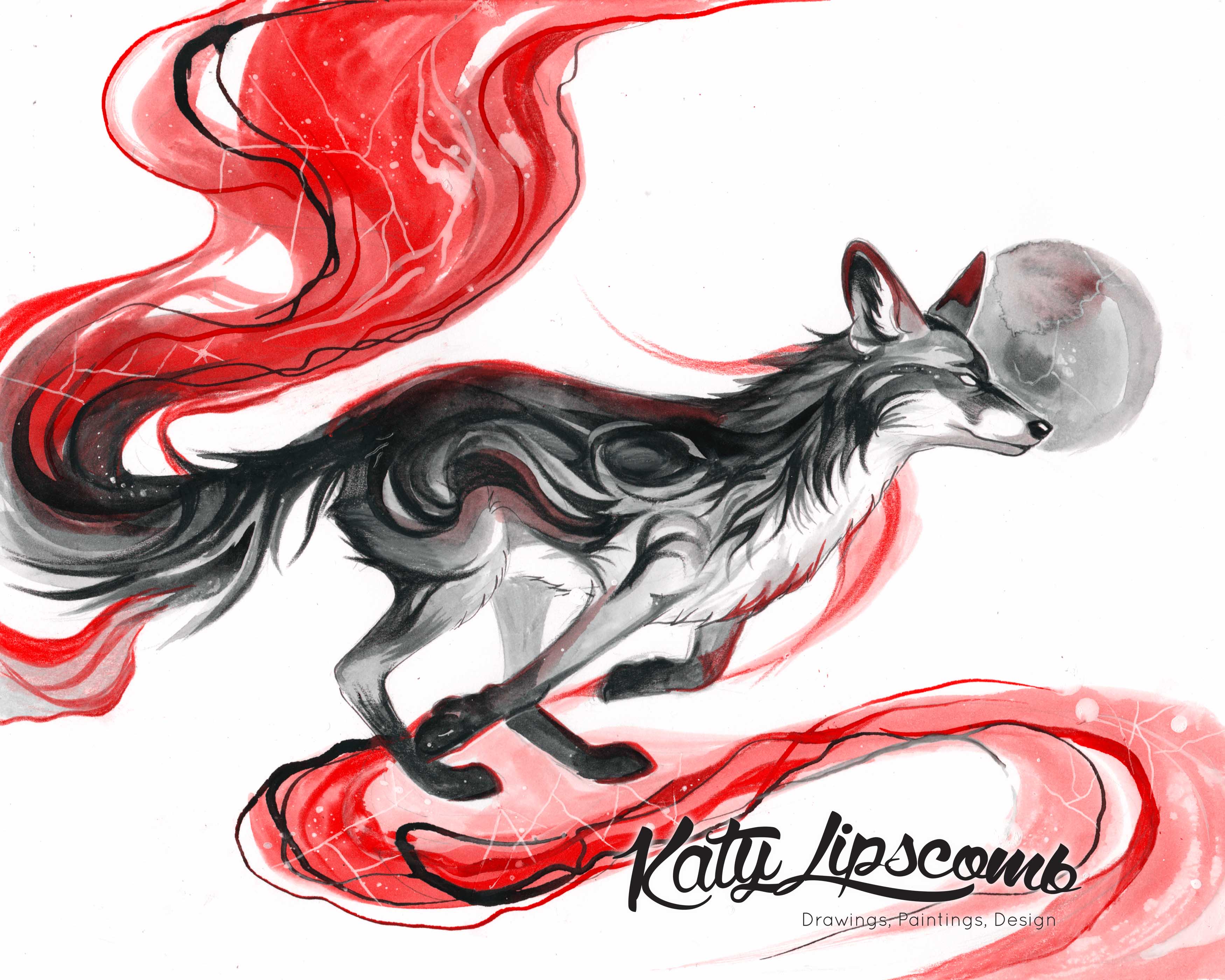 Dark Fox Print · Katy Lipscomb · Online Store Powered by Storenvy