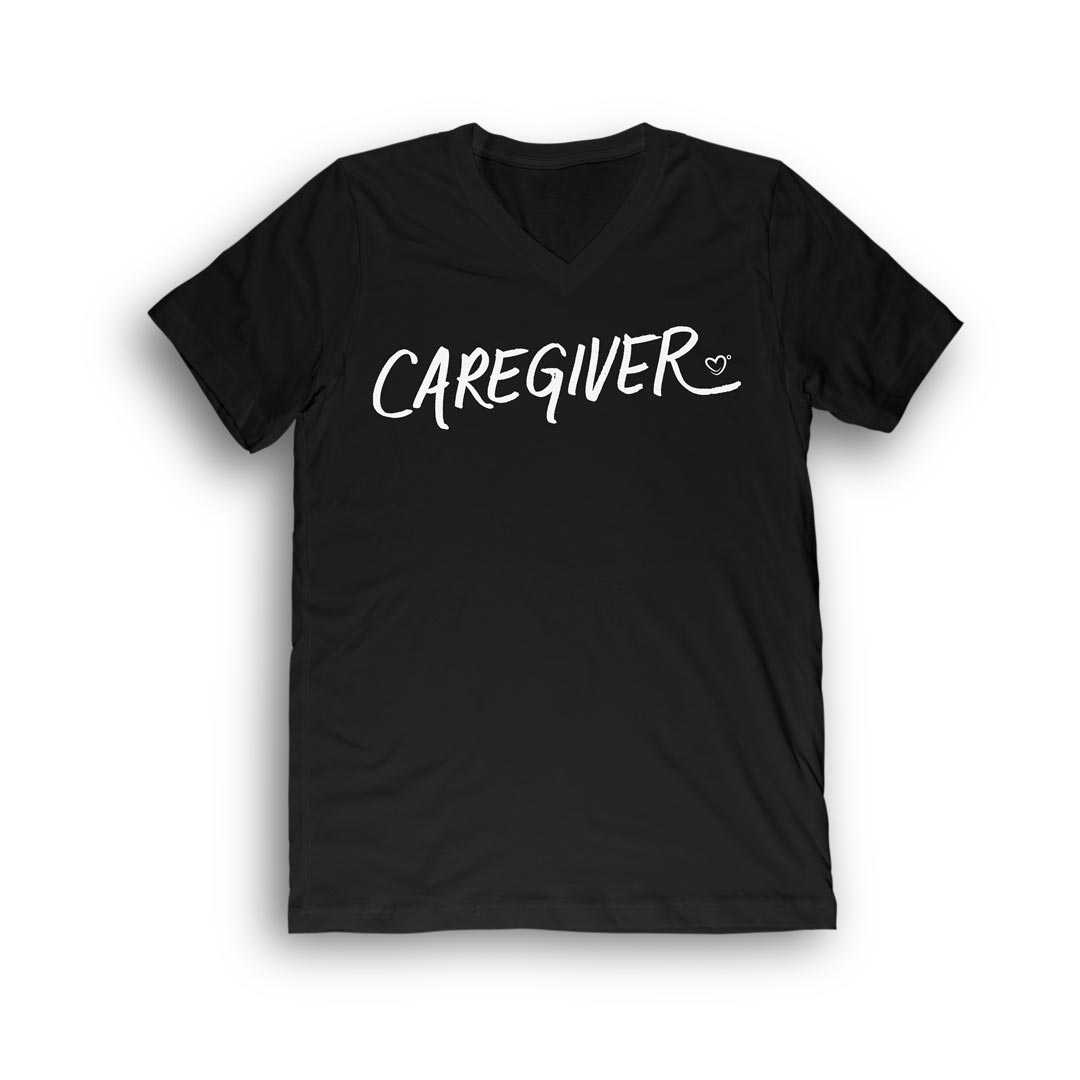 Caregiver V-Neck T-Shirt (Unisex) on Storenvy
