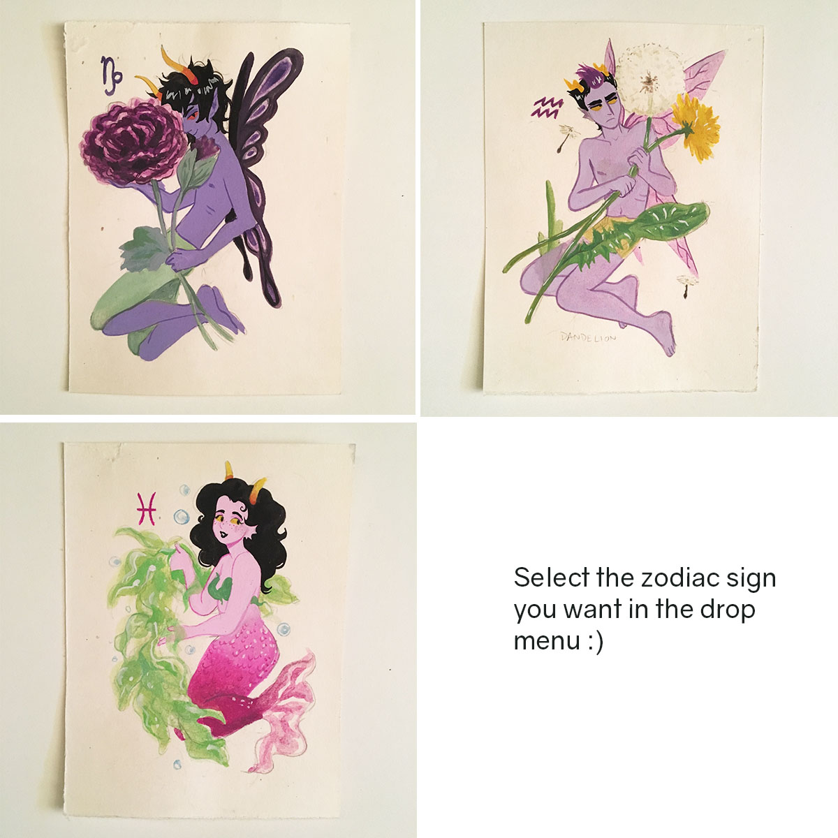 Fairy zodiac on Storenvy