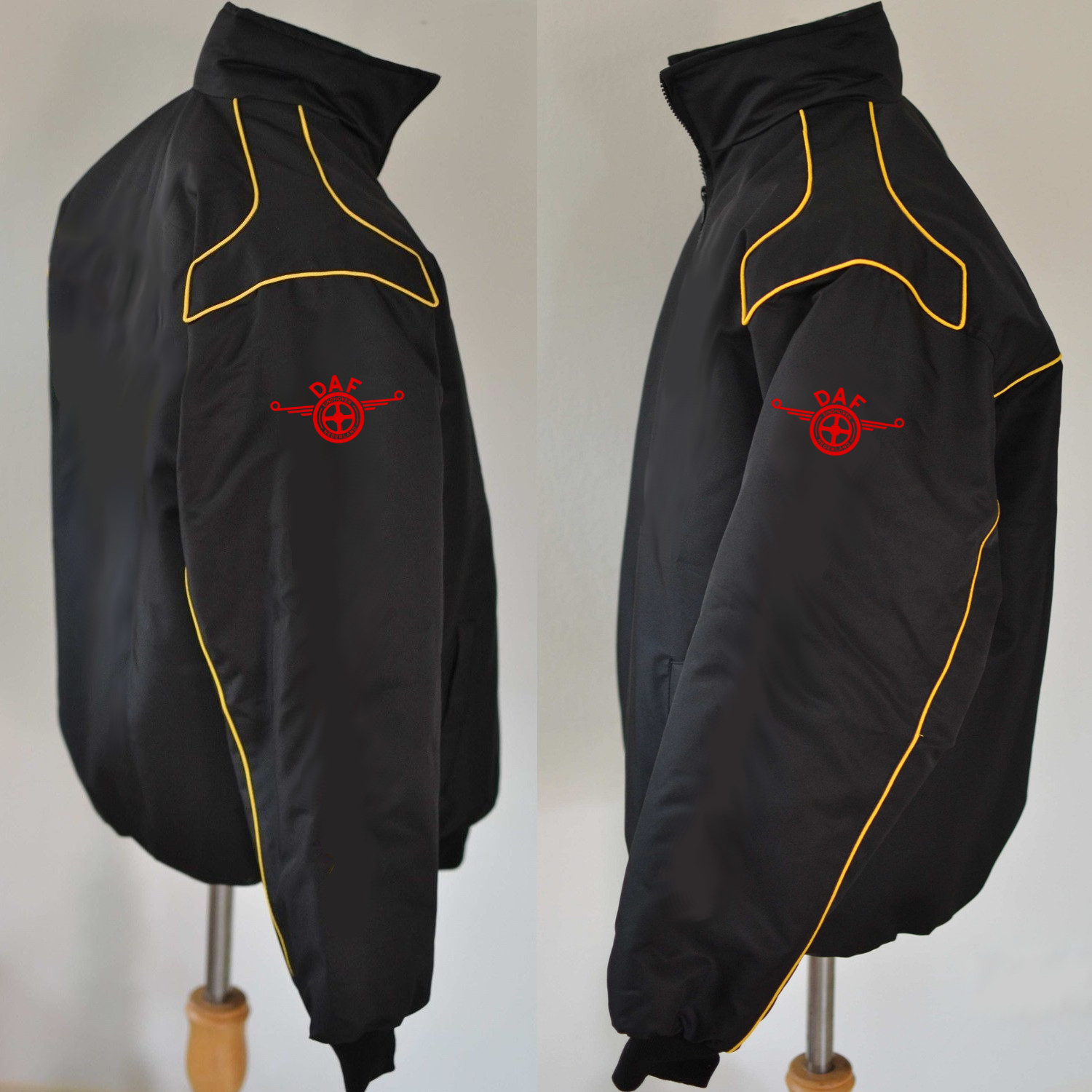 DAF - Jacket // DAF - Jacke // black-red-gold on Storenvy