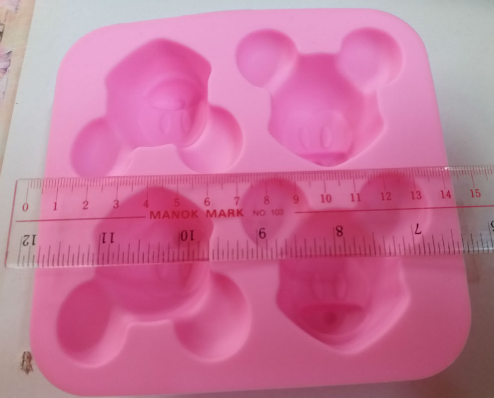 Silicone Mickey Minnie Mouse Mold 1 piece Cartoon Keychain Mold Molding ...