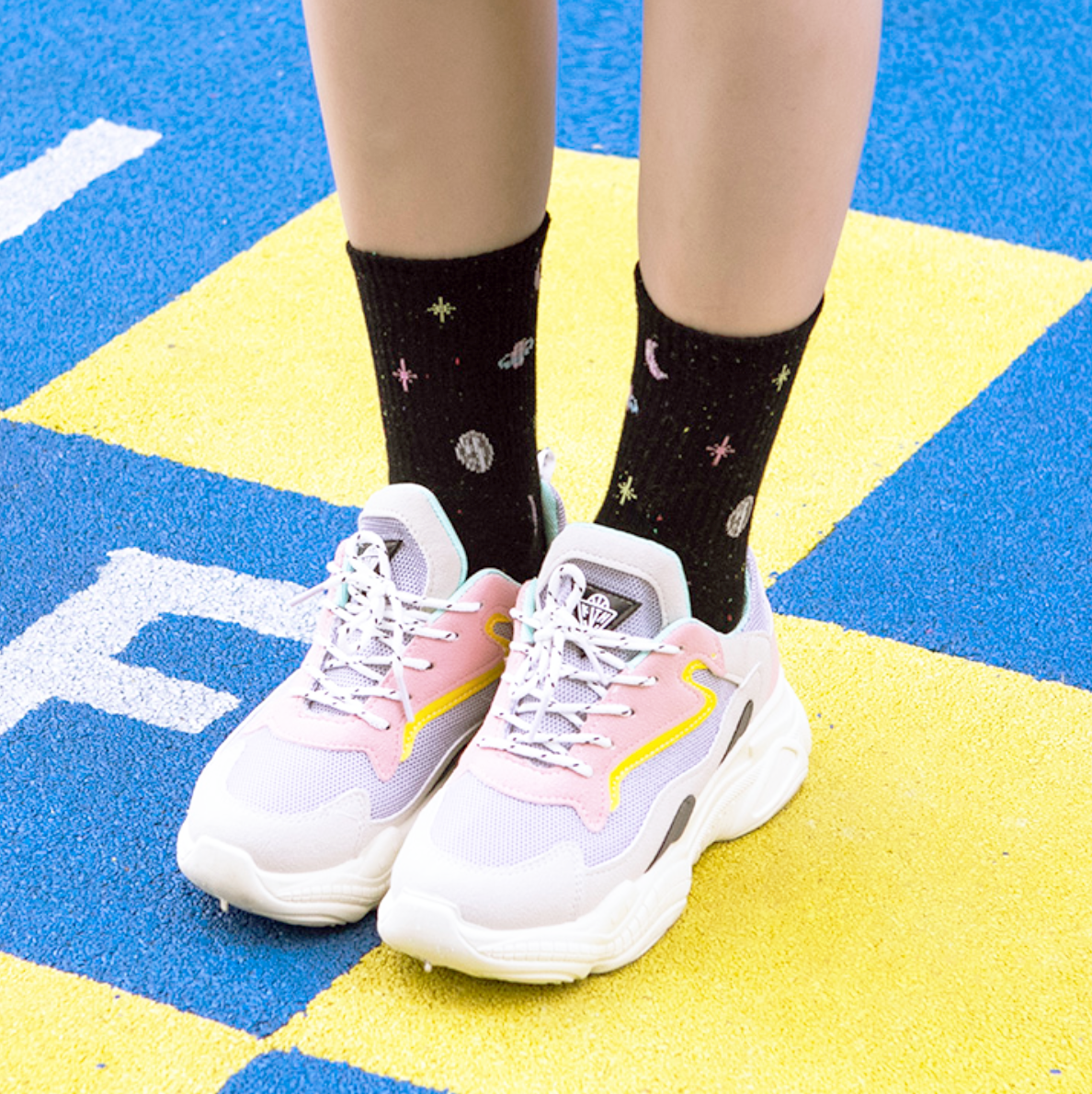 CUTE SPACE SOCKS ( SET/4 PAIRS ) on Storenvy