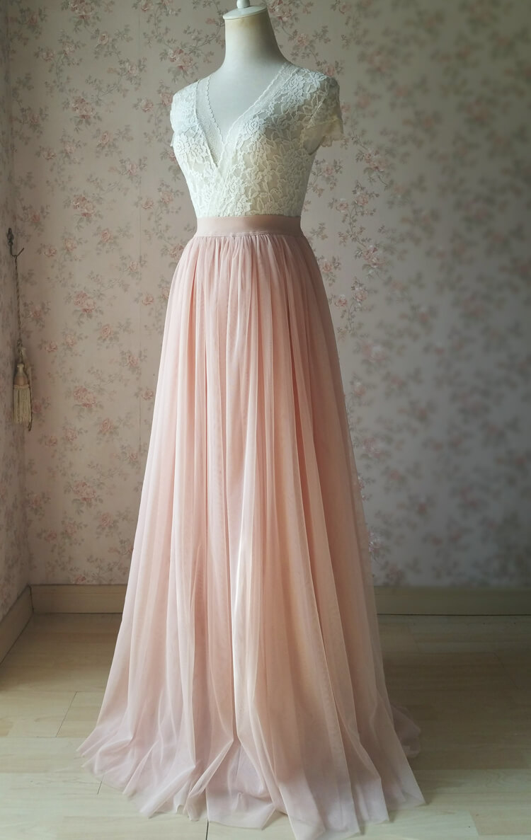 Womens Full Long Tulle Skirt Custom Bridesmaid Skirt Any Size NWT ...