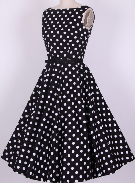 Vintage Polka Dot Knee Length Dress On Storenvy