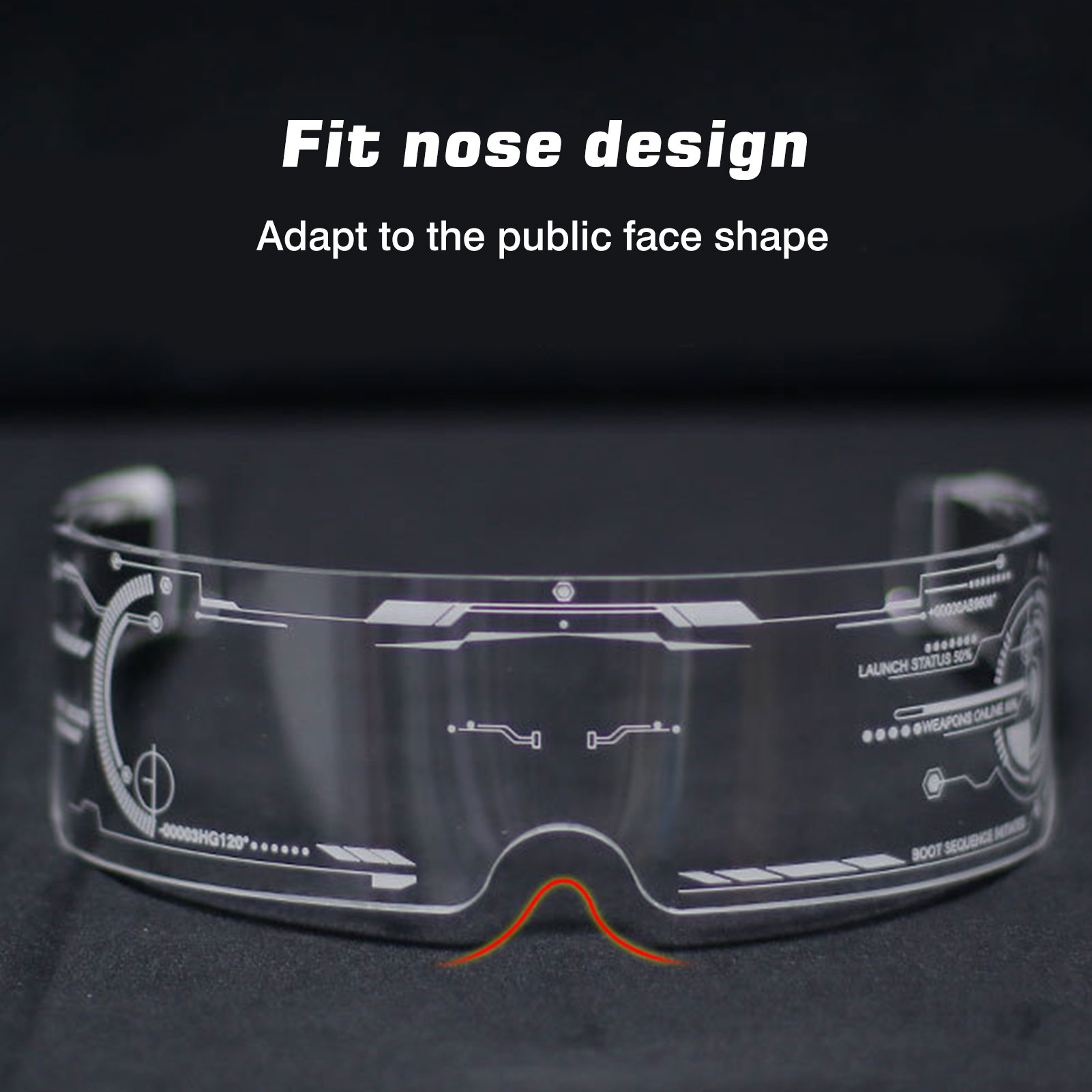 FREE SHIPPING: LED Luminous Glasses LED Glasses EL Wire Neon Light Up ...